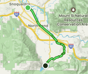 Snoqualmie Valley Trail: Three Forks to Rattlesnake Lake | Map, Guide ...
