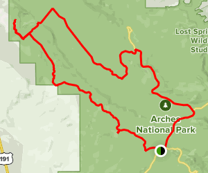 Eye of the Whale and Tower Arch OHV Route | Mapa, Roteiro - Utah ...