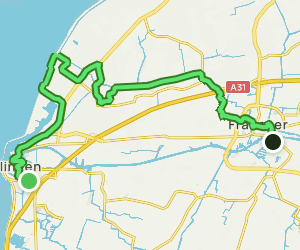 NS-Wandeling: Zeedijk Station Harlingen - Station Franeker | Map, Guide ...