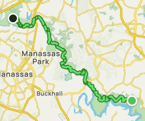 Bull Run Occoquan Trail via Fountainhead Regional Park | Map, Guide ...