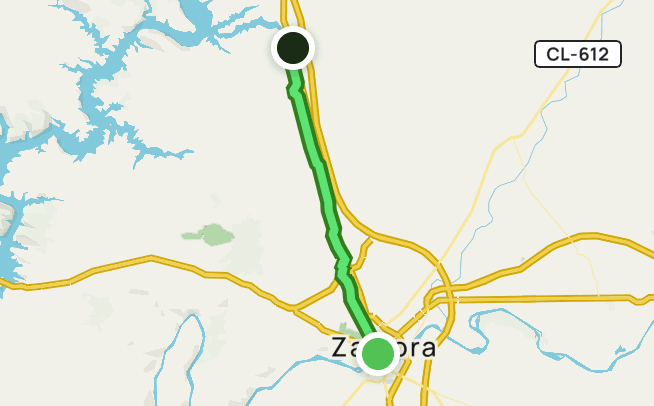 Zamora Spain Map
