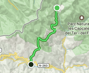 GR®11 Stage 10: Sanctuary of Núria to Planoles, Girona, Spain - Map ...