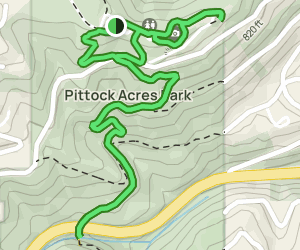 Pittock Mansion to West Burnside Pedestrian Bridge via Wildwood Trail ...