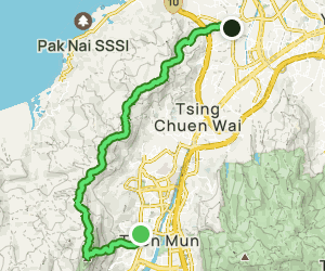 Tsing Shan Monastery to Ling To Monastery | Map, Guide - Tuen Mun, Hong ...