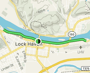 William Clinger Riverwalk and Lock Haven Levee Trail: 46 Reviews, Map ...