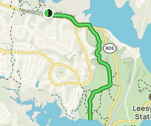 Potomac Heritage Trail through Leesylvania State Park from Neabsco Road ...