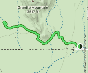 Balanced Rock via Bootlegger, Saddlehorn and Granite Mtn Trail: 1.621 ...