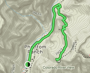 Phantom Ranch to Phantom Overlook via Clear Creek Trail, Arizona - 130 ...