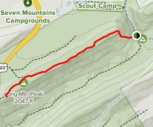 Laurel Run Vista via Mid-State Trail | Map, Guide - Pennsylvania ...