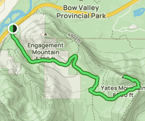 Yates Mountain (Barrier Lake Fire Lookout) via Quaite Creek Campground ...