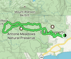 Antone Meadows and Whoop Dee Doo Loop Trail | Map, Guide - California ...