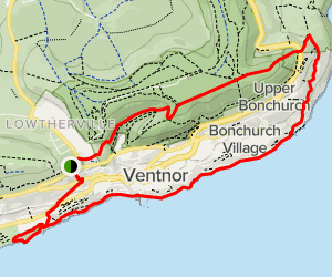 Saint Boniface to Monks Bay, Ventnor and Steep Cove - Isle of Wight ...