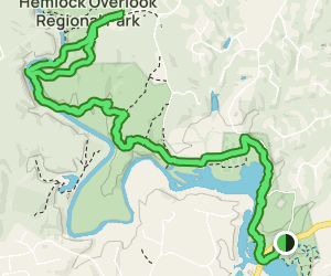 Bull Run Occoquan Trail to Hemlock Overlook via Fountainhead Regional ...