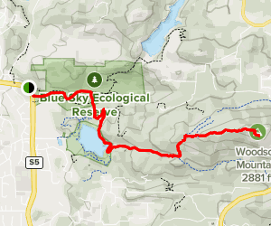 Blue Sky Reserve to Mount Woodson Trail | Mapa, Roteiro - California ...