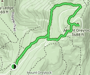 Mount Greylock via Sperry Road and Hopper Trail | Map, Guide ...