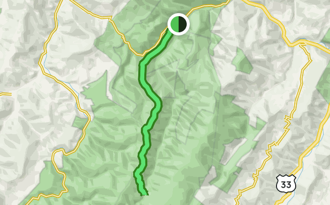 Allegheny Mountains Map