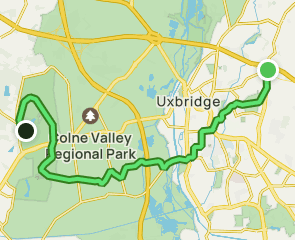Hillingdon Tube Station to Black Country Park, London, England - 3 ...