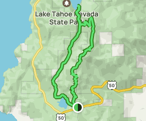 Marlette Lake and Tahoe Rim (Spooner) Trail Loop : 92 Reviews, Map ...