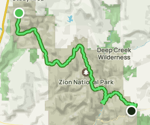 Zion Traverse: Lee Pass to East Rim Trailhead | Map, Guide - Utah ...