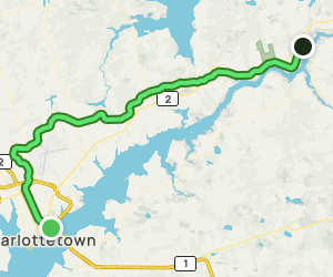 Confederation Trail: Charlottetown to Mount Stewart | Map, Guide ...