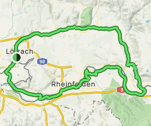 Radtour: Lörrach - Bad Säckingen Schleife: 0 Reviews, Map - Baden ...