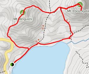 Mount Eboshigatake - Mount Bingushi - Lake Haruna Loop | Map, Guide ...