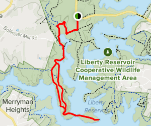 Liberty Reservoir and Coot Peninsula Route - Maryland | AllTrails
