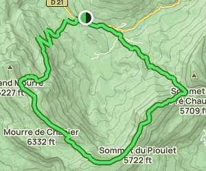 Mourre de Chanier and Sommet du Pioulet from Blieux: 1 Reviews, Map ...