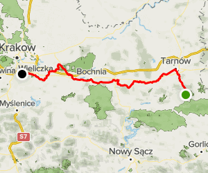 Droga Św. Jakuba Via Regia: Tuchów - Kraków | Map, Guide - Lesser ...