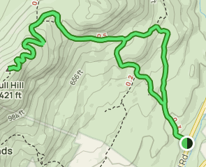 Bull Hill via Lonestar Trail, Nelsonville Trail, and Split Rock Trail ...