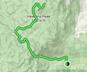 Hawkins Peak via Burnside Lake and Hawkins Peak Roads - California ...