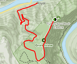 Grandview Rim Trail and Little Laurel Trail | Map, Guide - West ...