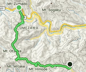 Mount Hinode - Mount Mitake - Mount Otsuka | Map, Guide - Tokyo, Japan ...
