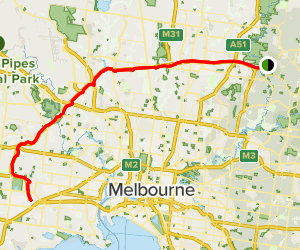 M80 / Western Ring Road Trail | Mappa, Guida - Victoria, Australia ...