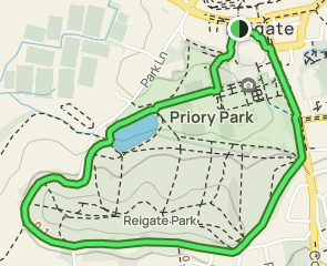 Priory and Reigate Park Circular, Surrey, England - 39 Reviews, Map ...