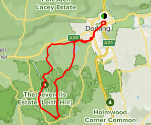Pixham, Friday Street, Leith Hill, Broadmoor and Dorking Circular ...