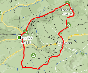 Castleton, Mam Tor and The Great Ridge Walk | Mapa, Roteiro ...