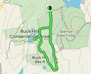 Buck Hill Loop via Mid State Trail, Massachusetts - 95 Reviews, Map ...