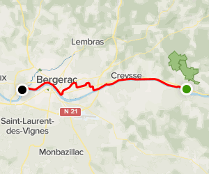 Véloroute Voie Verte de Saint-Capraise-de-Lalinde à Bergerac - Dordogne ...