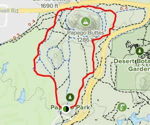 Papago Park Butte Loop | Mapa, Roteiro - Arizona | AllTrails