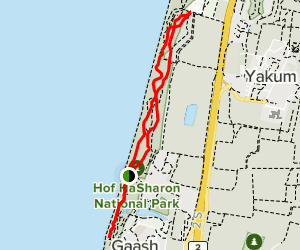 Gaash Beach to Wingate Institute | Map, Guide - Central District ...