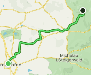 Zubringer Fernwanderweg Steigerwald-Panoramaweg: Gerolzhofen-Zabelstein ...