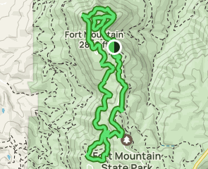 Gahuti Inner Loop to West Overlook, Fort Mountain, and Cool Springs ...