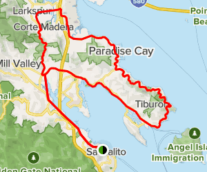 Sausalito, Tiburon, Paradise Cay Loop | Map, Guide - California | AllTrails