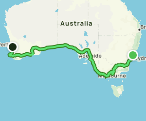 Sydney to Perth Bicycle Route: 2 Reviews, Map - New South Wales ...