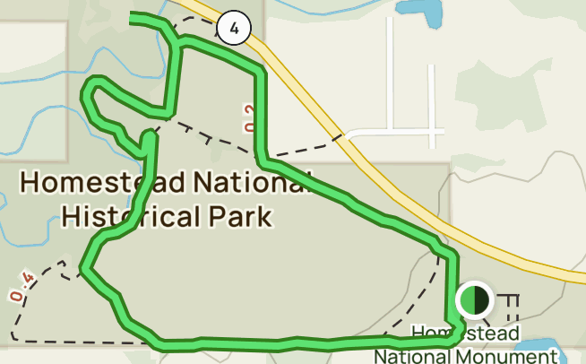 Homestead National Monument Map