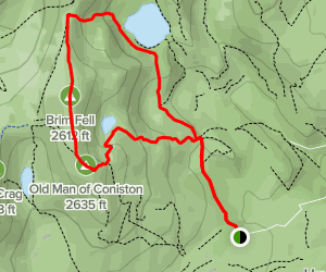 Levers Water, Brim Fell and the Old Man of Coniston Loop - Cumbria ...