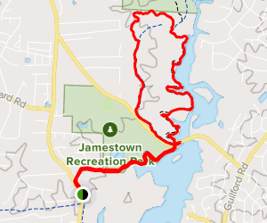 Deep River Loop via Bicentennial Greenway at Penny Road - North ...