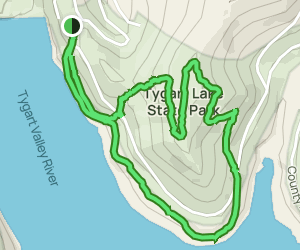 Tygart Lake, Dogwood and Dam Trail Loop | Map, Guide - West Virginia ...