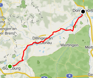 Donau-Radweg (D-Route 6) Etappe 8: Günzburg - Donauwörth - Bayern ...